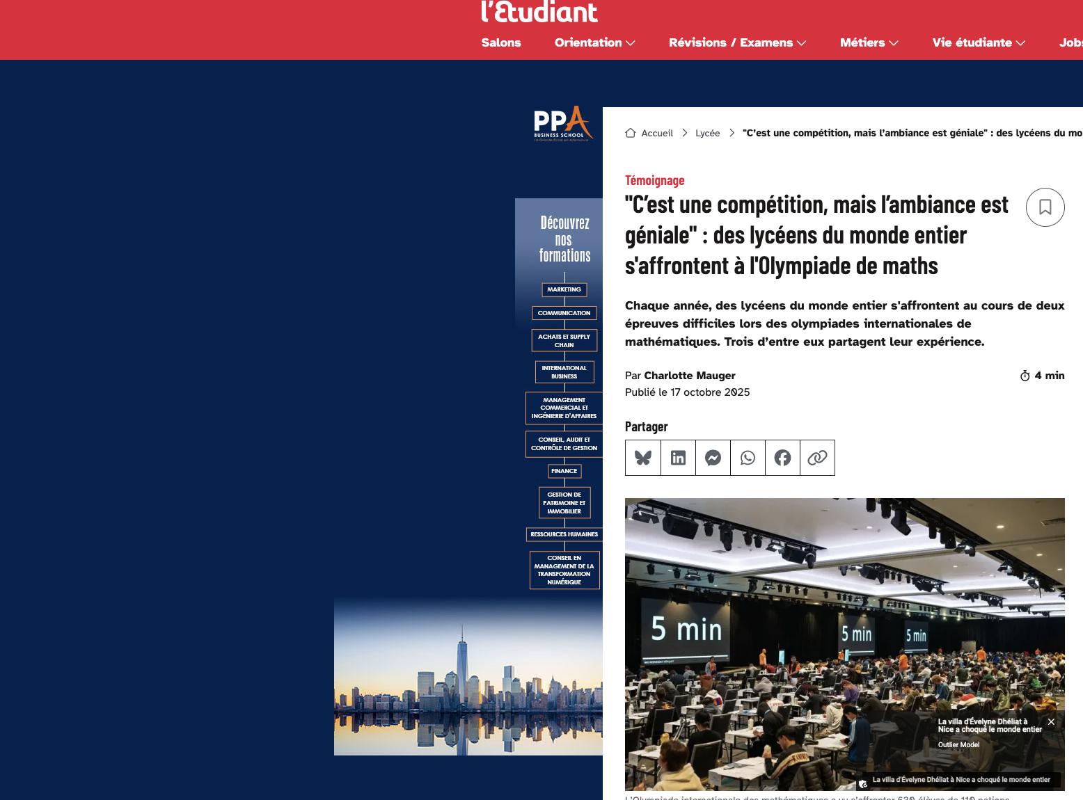 Préparation Olympique Français de Mathématiques